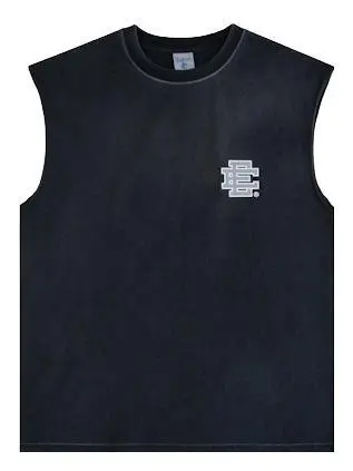 ERIC EMANUEL Ee Basic Cutoff Tank - Washed Black/silver