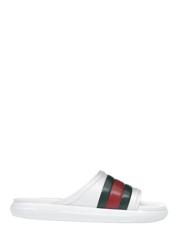 Gucci Web Slide Sandal - White/green/red