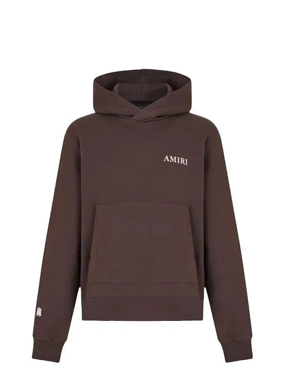 Amiri Puff Logo Hoodie - Brown