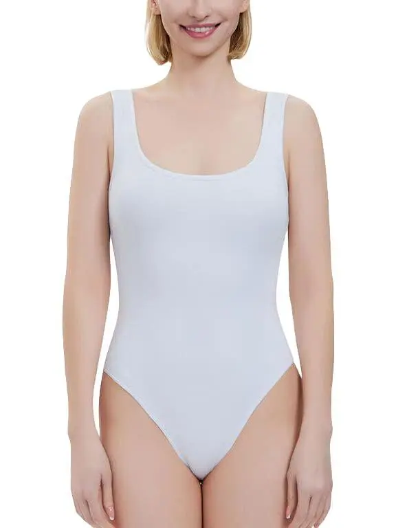 KIMI + KAI U-neck Sleeveless Bodysuit - White