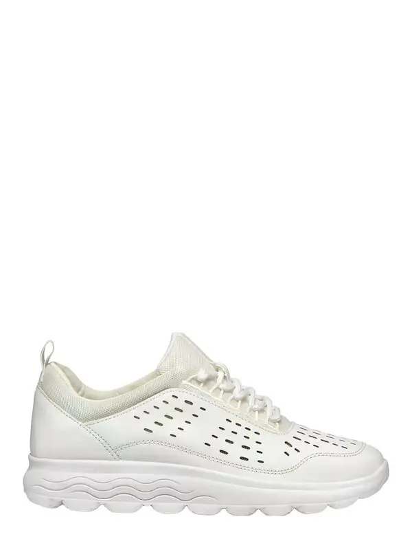 Geox Spherica Perforated Sneakers - White