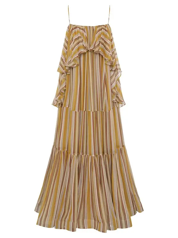 Zimmermann Rebellion Bohemian Maxi Dress - Stripe