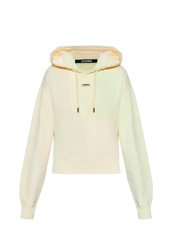 Jacquemus Logo-patch Hoodie - Neutrals