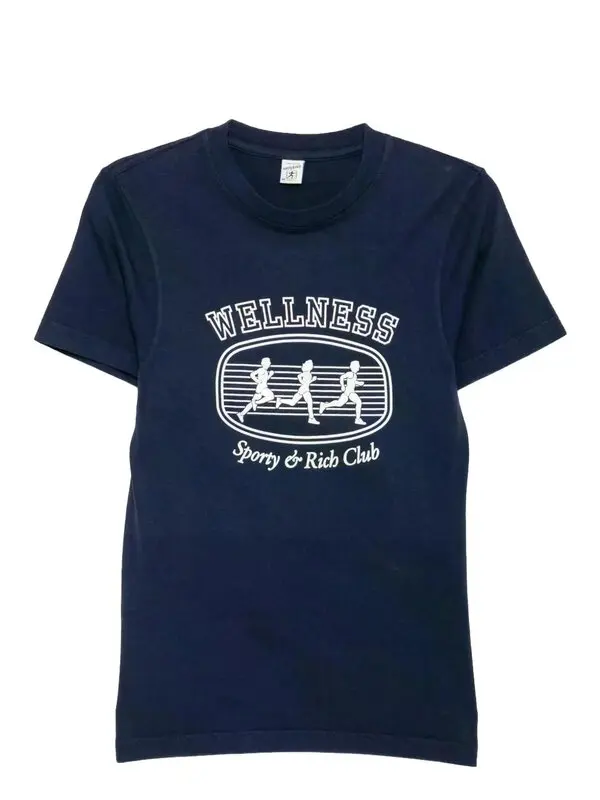 SPORTY & RICH Paris Marathon T-shirt - Blue