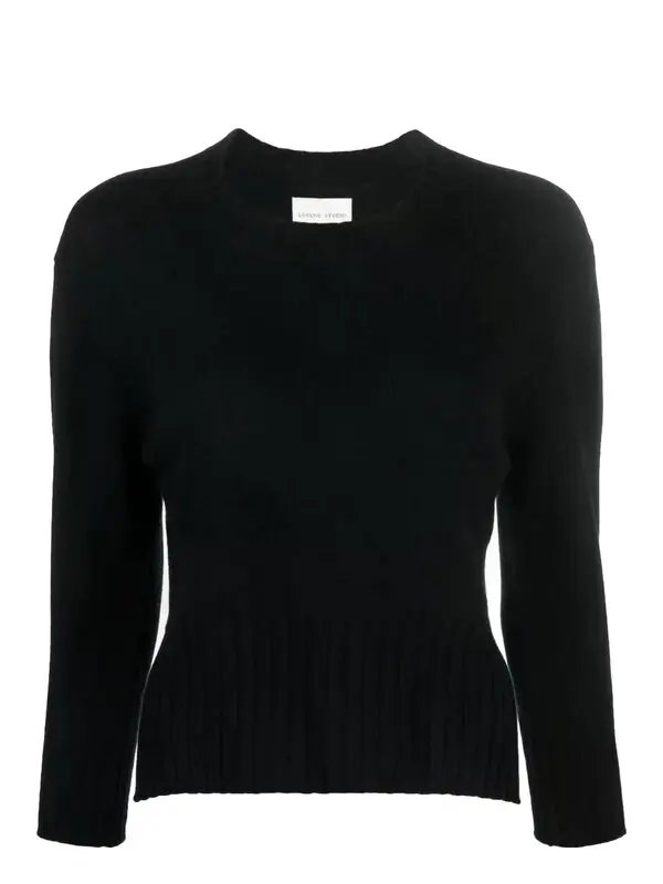 Loulou De Saison Mora Three-quarter Cashmere Jumper - Black
