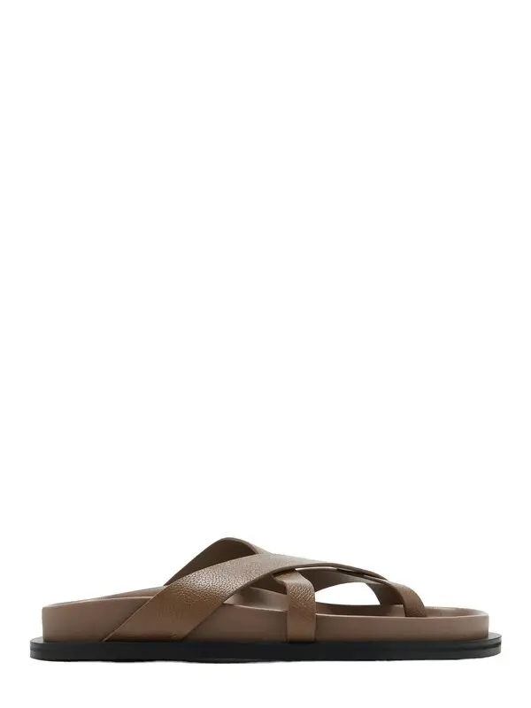 A.emery Claude Leather Sandals - Neutral