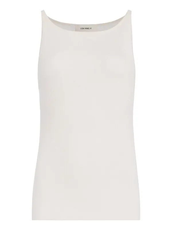 LISA YANG Lynette Cashmere Top - Ivory