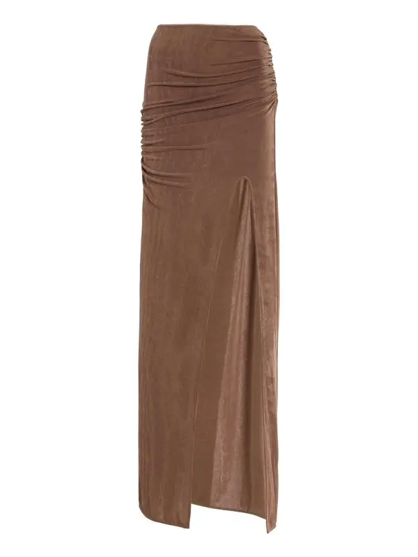 Anna October Amalia Maxi Skirt - Brown