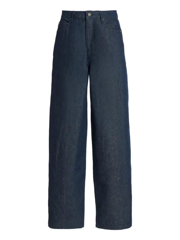 ROTATE BY BIRGER CHRISTENSEN Wide-leg Jeans - Blue