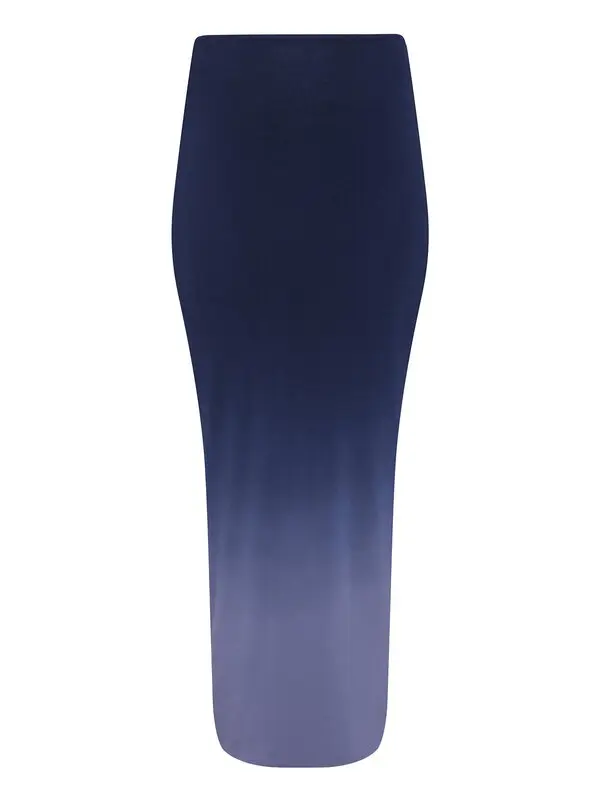 Alaïa Ombre Jersey Maxi Skirt - Grey