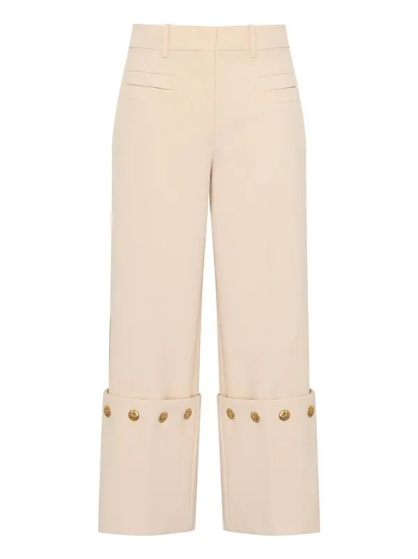 Zimmermann Rebellion Cropped Pants - Ivory