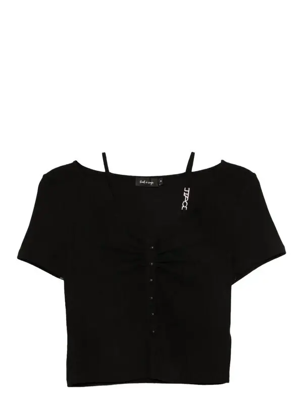 TOUT A COUP V-neck T-shirt - Black