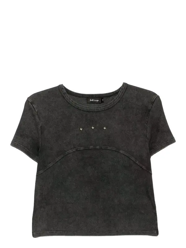 TOUT A COUP Rivet Detailing T-shirt - Grey