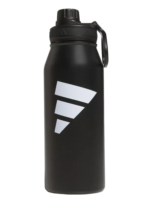 Adidas L Steel 1l Metal Bottle - Black / White