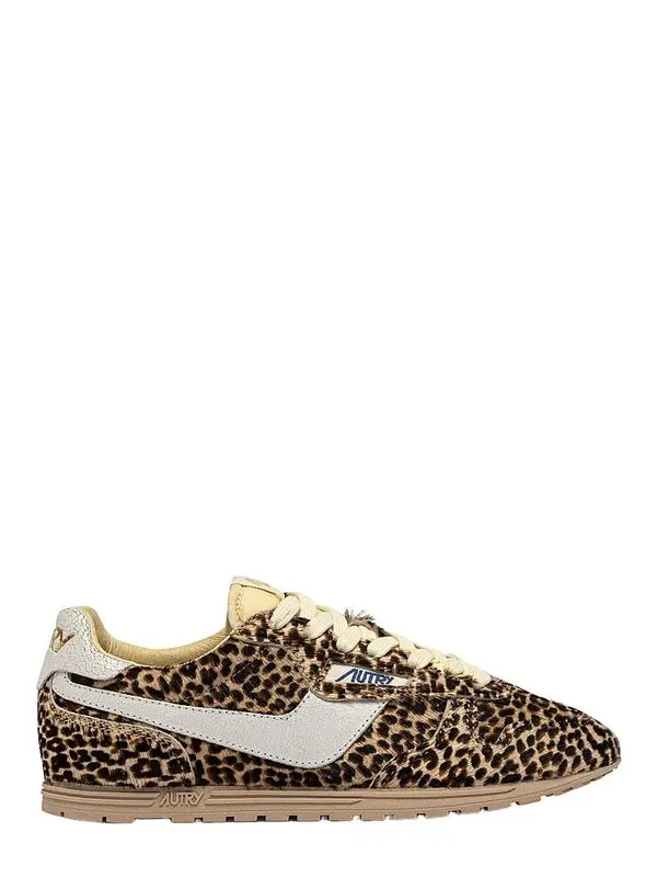 AUTRY Windspin Sneakers - Leopard/white