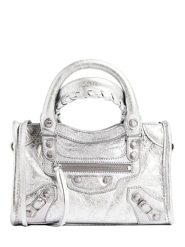 Balenciaga Le City Nano Handbag - Silver