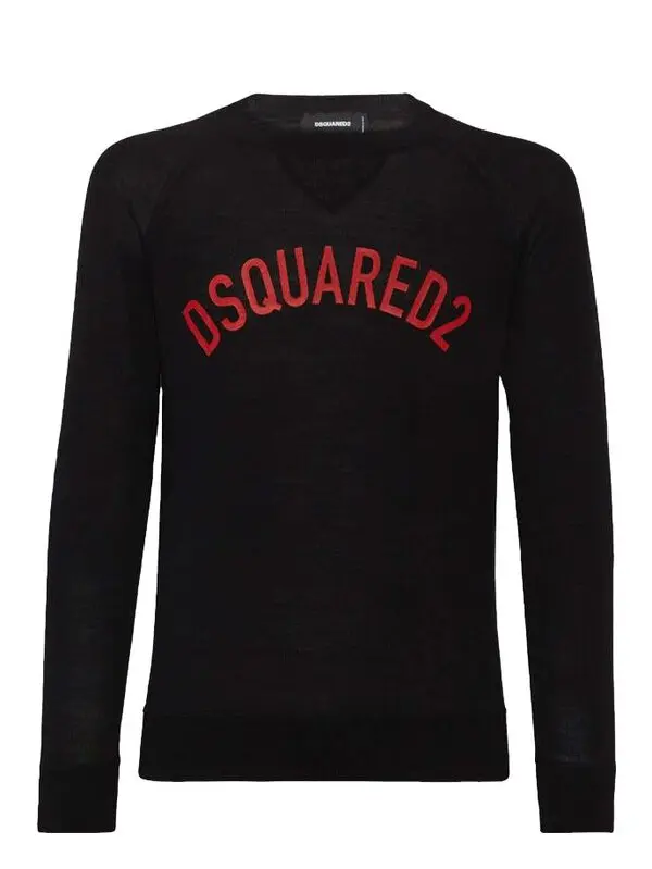 Dsquared2 Logo Wool Sweater - Straight Jeans
