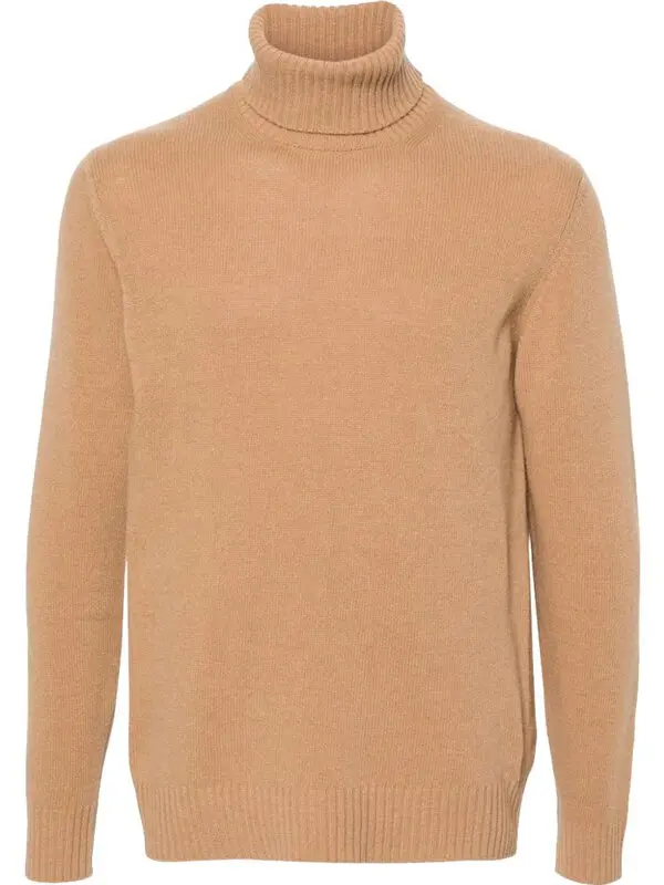 ROBERTO COLLINA Long Sleeves Turtleneck - Beige