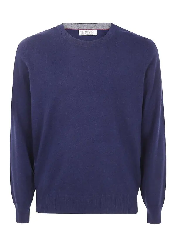Brunello Cucinelli Classic Cashmere Sweater - Blue
