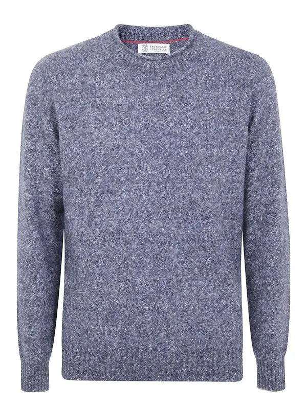 Brunello Cucinelli Round Neck Sweater - Blue