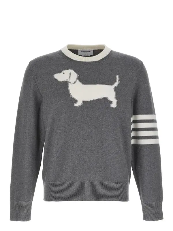 Thom Browne 4-bar Hector' Sweater - Gray