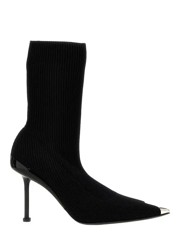 Alexander McQueen Slash Ankle Boots - Black