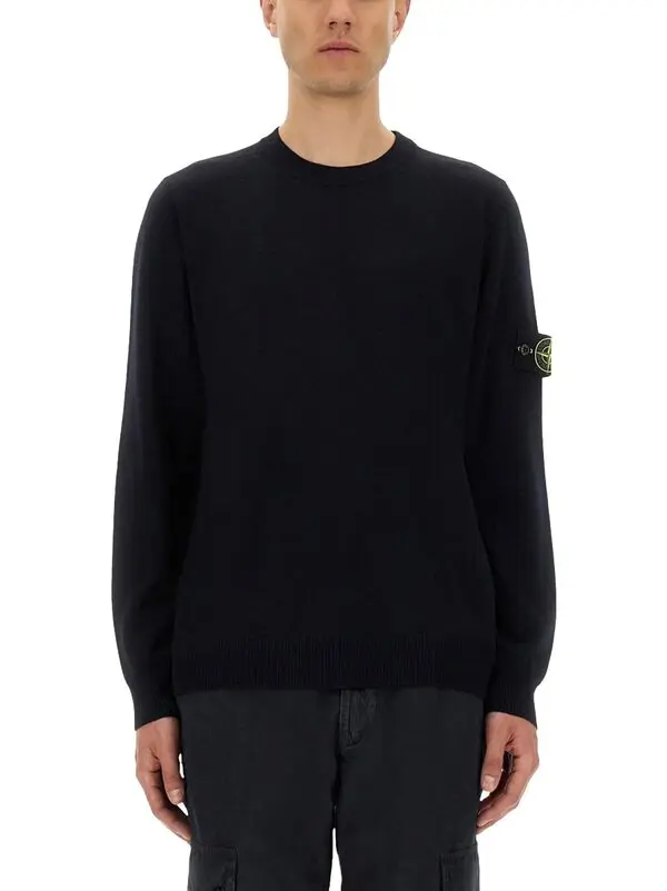 Stone Island Rws Lightweight Wool Sweater - Blue