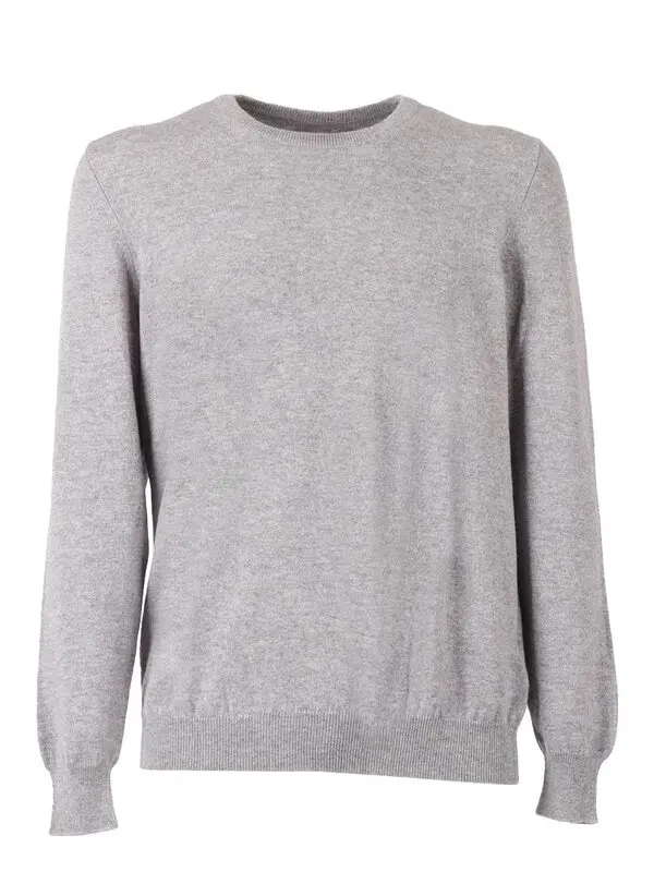 Fedeli Cashmere Knit Sweater - Gray