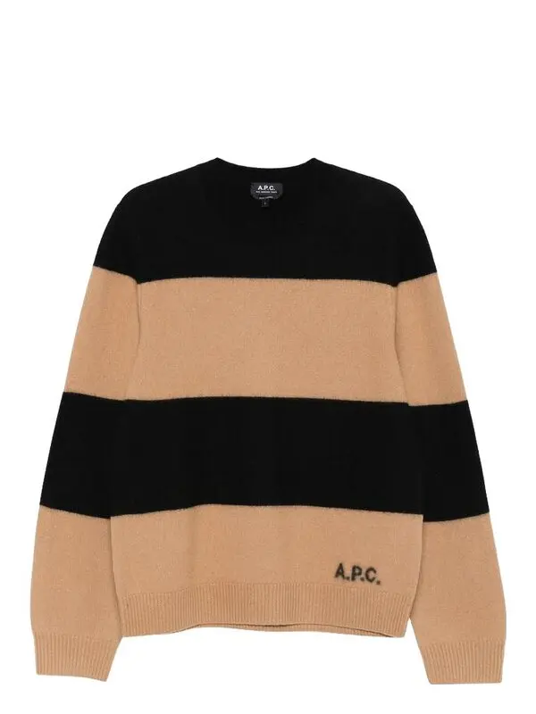 A.p.c. Striped Merino Wool Sweater - Multicolor