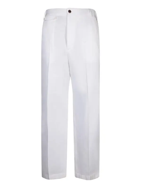 Gucci Cotton Trousers - White