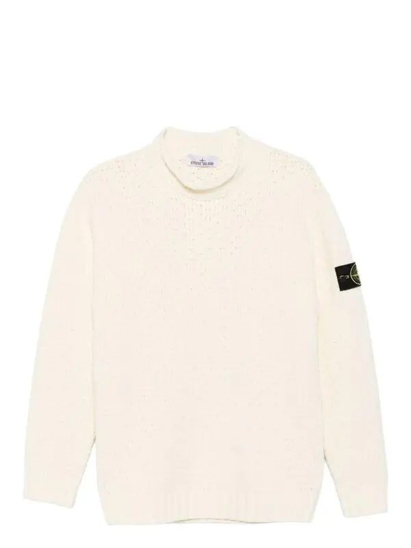 Stone Island Cotton Sweater - White