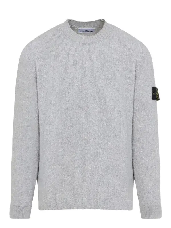 Stone Island Ribbed Crewneck Sweater - Grey