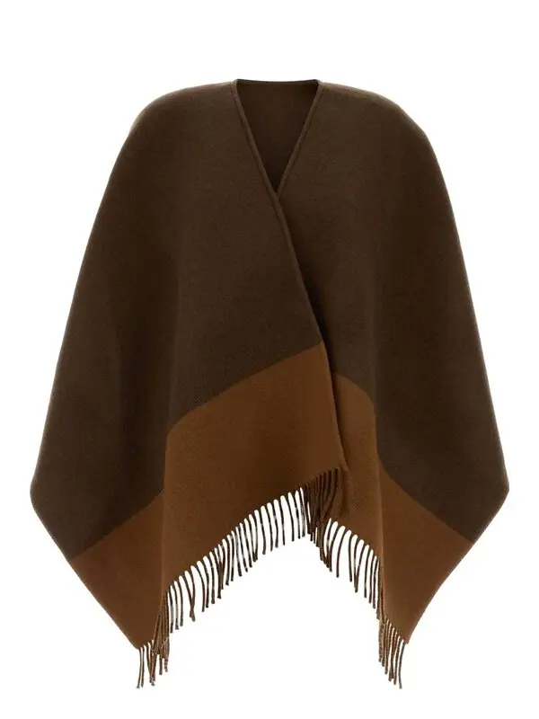 Gucci Wool Blend Cape - Brown