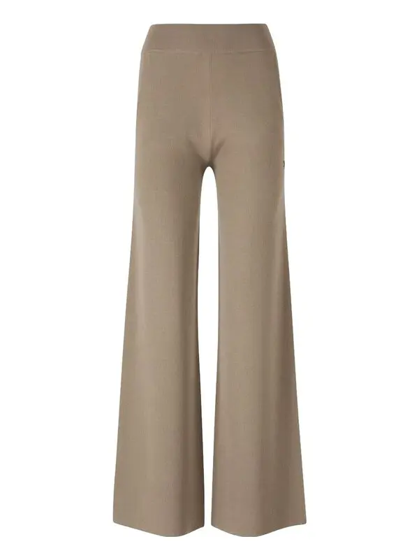 Max Mara Wide Wool Trousers - Brown