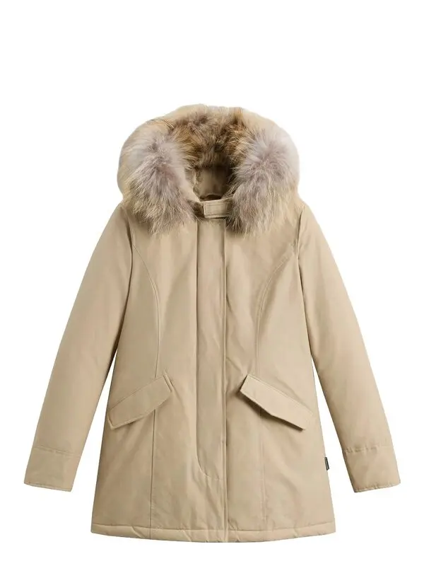 Woolrich Arctic Raccoon Fur Parka - Brown