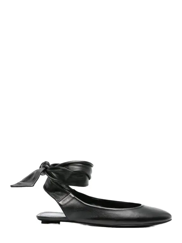 Attico Cloe Ballerina Flats - Black