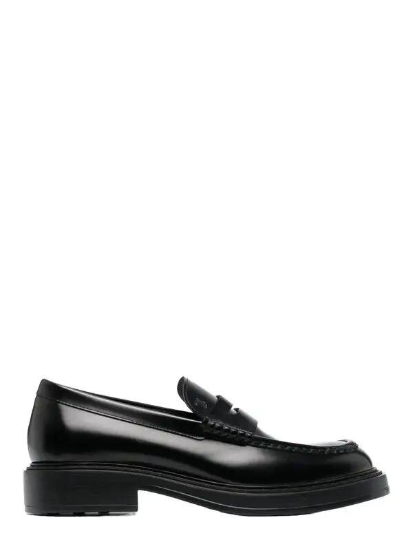 TOD'S Leather Loafers - Black