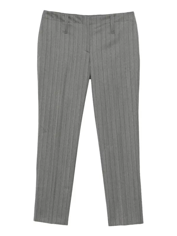 Alexander McQueen Pinstriped Trousers - Grey