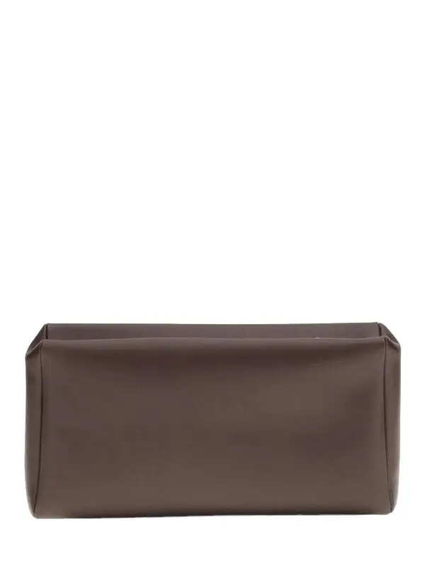 THE ROW Compact Square Clutch - Brown