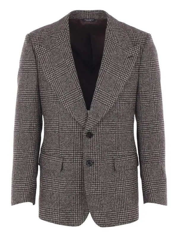 Dolce & Gabbana Single-breasted Jacket - Check Tartan Squares