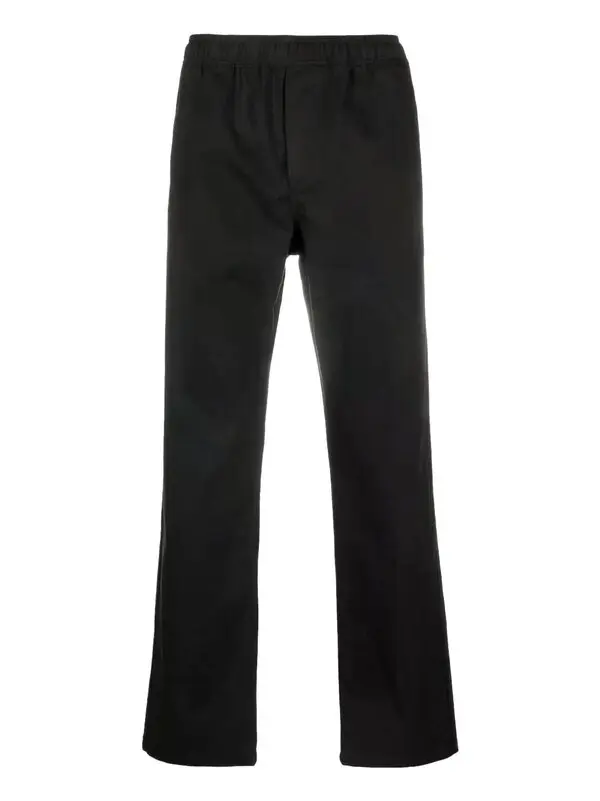 Samsøe Samsøe Straight-leg Elasticated-waistband Trousers - Black