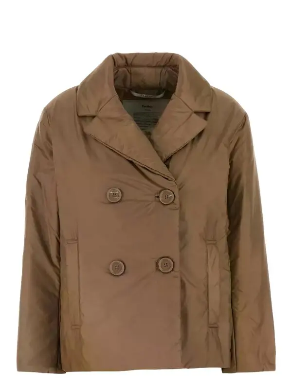 Max Mara Camelia Padded Double-breasted Jacket - Brown