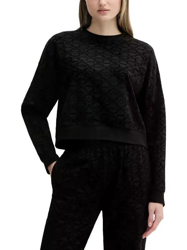 Hugo Lokky Embossed-pattern Top - Black