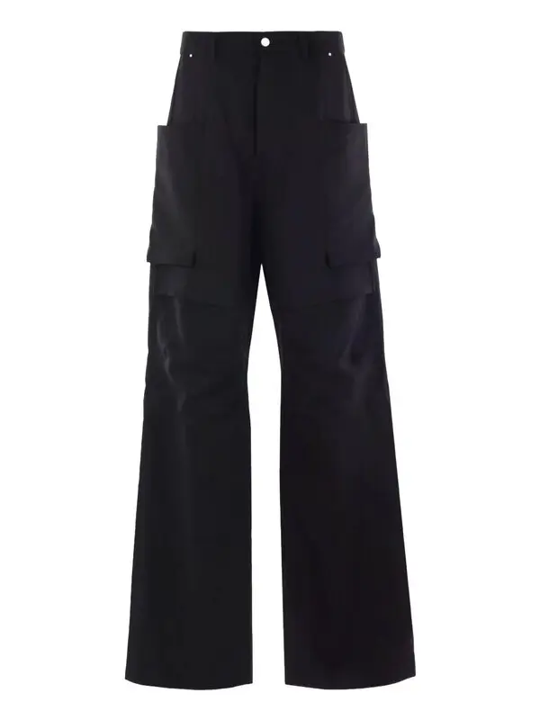 Rick Owens Stefan Multi-pocket Cargo Trousers - Blacks And Greys