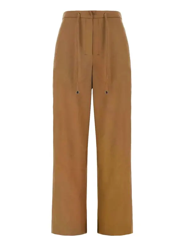 Max Mara Drawstring-waist Cropped Trousers - Neutrals