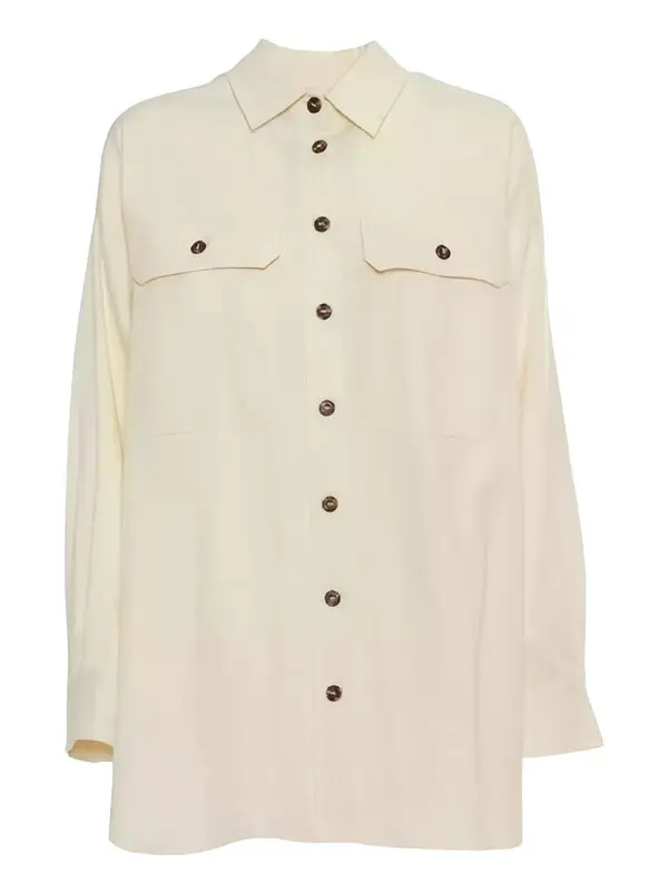 Max Mara Rolf Oversized Shirt - Neutrals