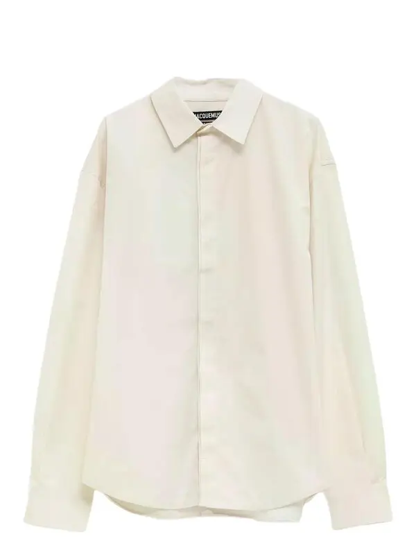 Jacquemus Signature-embroidered Shirt - Neutrals