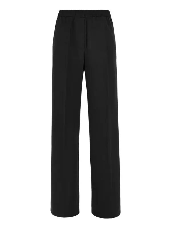 Max Mara Elasticated-waistband Trousers - Black