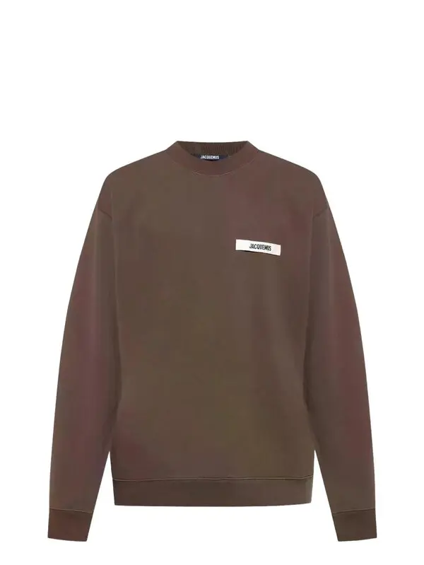 Jacquemus Logo Patch Sweatshirt - Brown