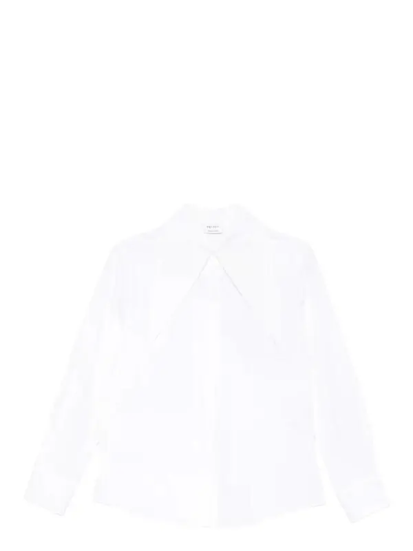 Alexander McQueen Oversized-collar Cotton Shirt - White